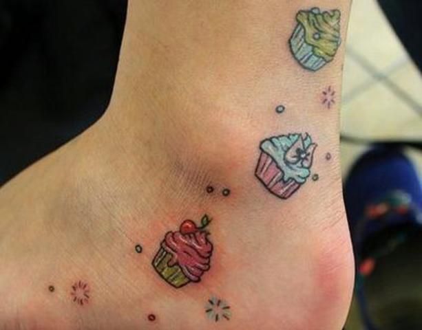 Tatuajes De Cupcakes Femeninos