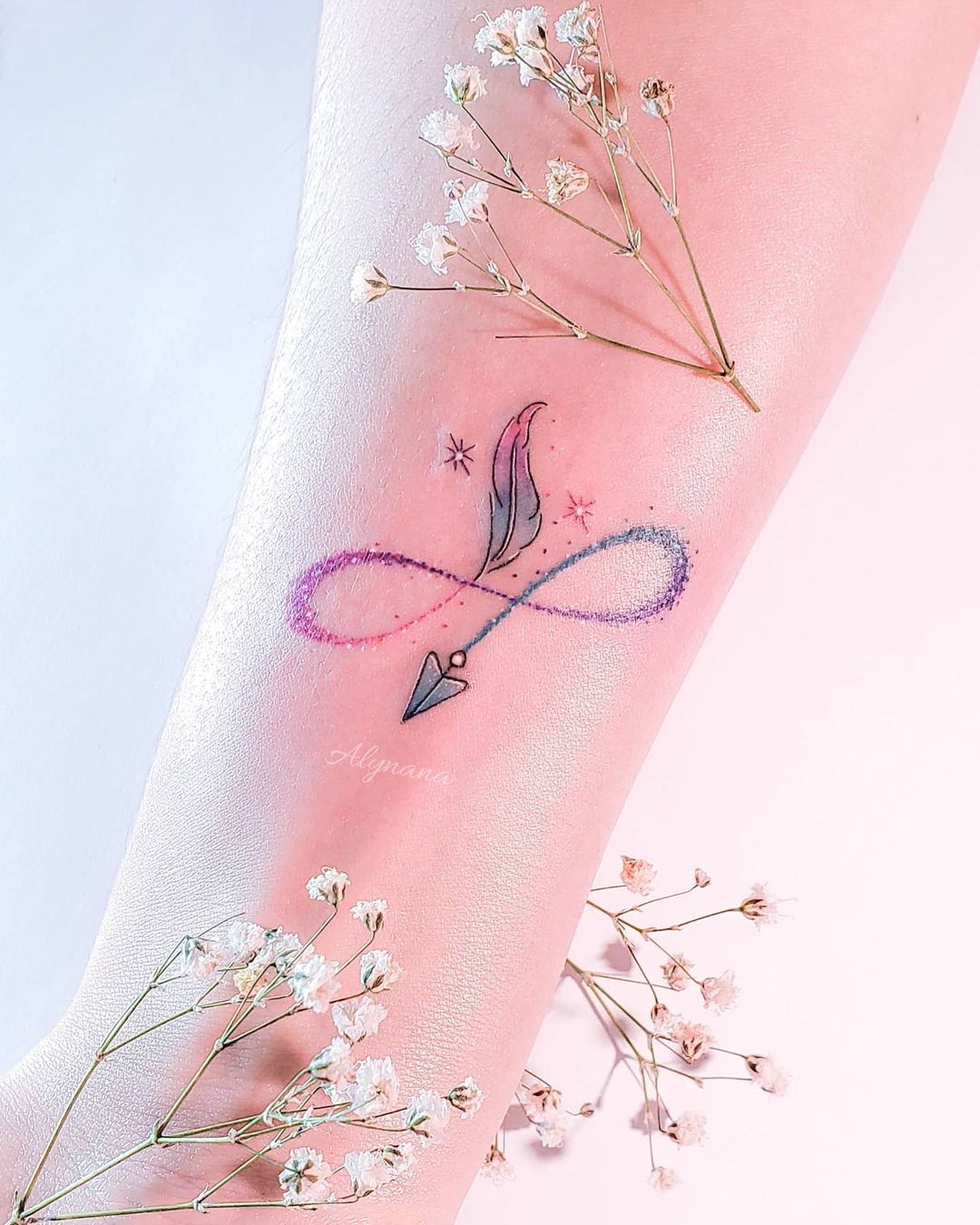 Tatuaje: Signo Infinito de flecha sagitario por Alynana Tattoos ...