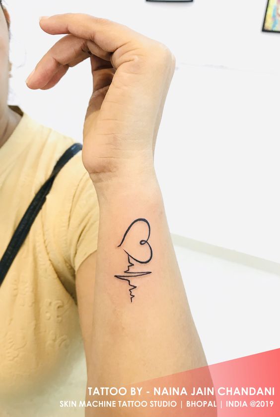 Corazon Electrocardiograma Tattoos Tatuajes De Latidos Del Corazón O