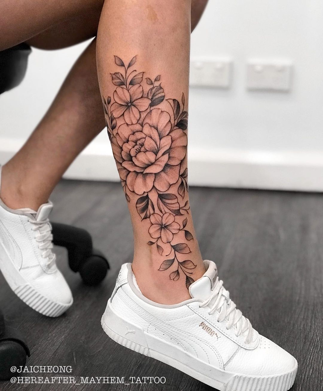 Jai Cheong Tattoos Tatuaje: Tatuaje Flores Estilo Enredadera Por Jai
